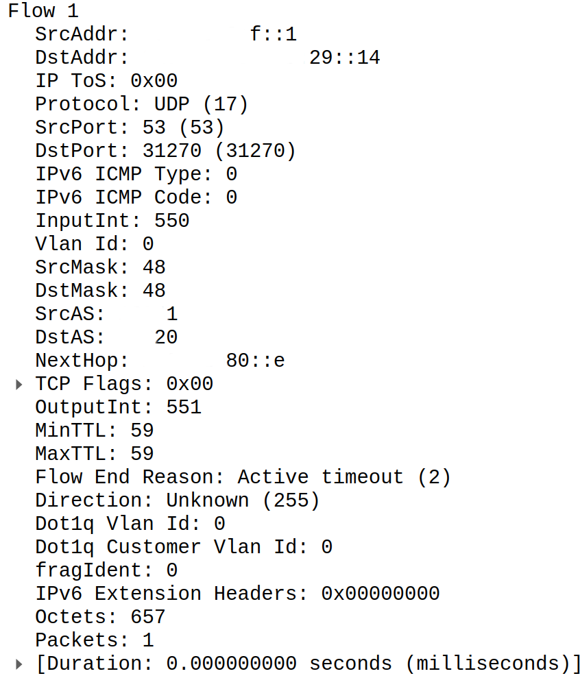 It's just wrong to redefine IPFIX templates